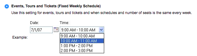 How do I setup tour schedules? – WebReserv
